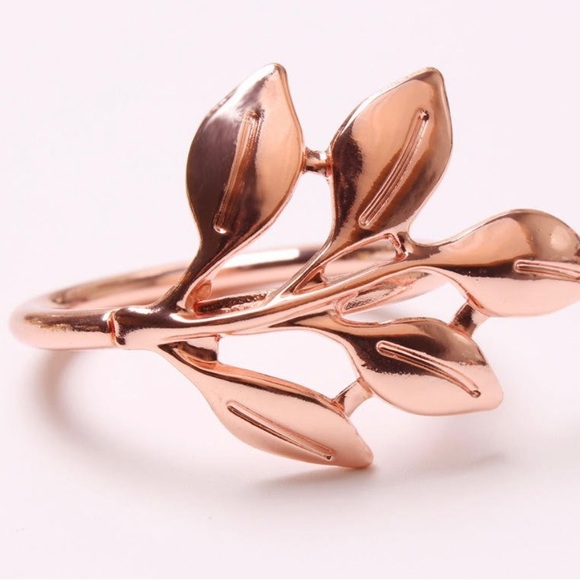 Other | 12 Napkin Rings Rose Gold Leaves | Poshmark